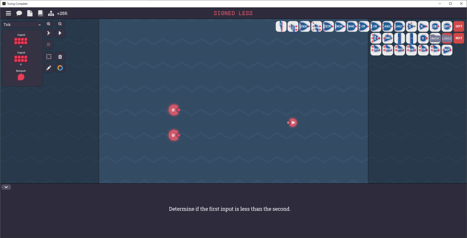 Signed Less【Turing Complete編】 - Security Akademeia【セキュリティアカデメイア】