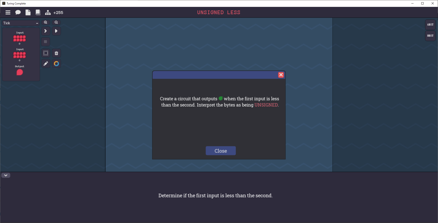 Unsigned Less【Turing Complete編】 - Security Akademeia【セキュリティアカデメイア】