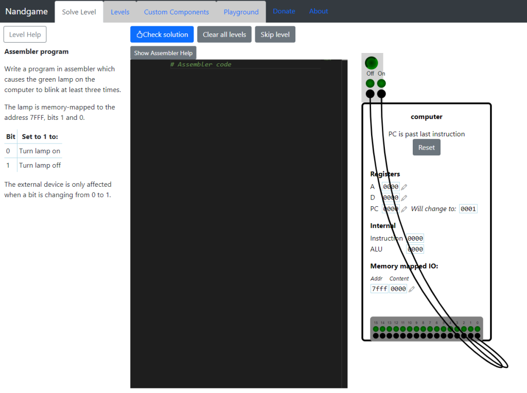 Assembler program【NandGame編】 - Security Akademeia【セキュリティアカデメイア】